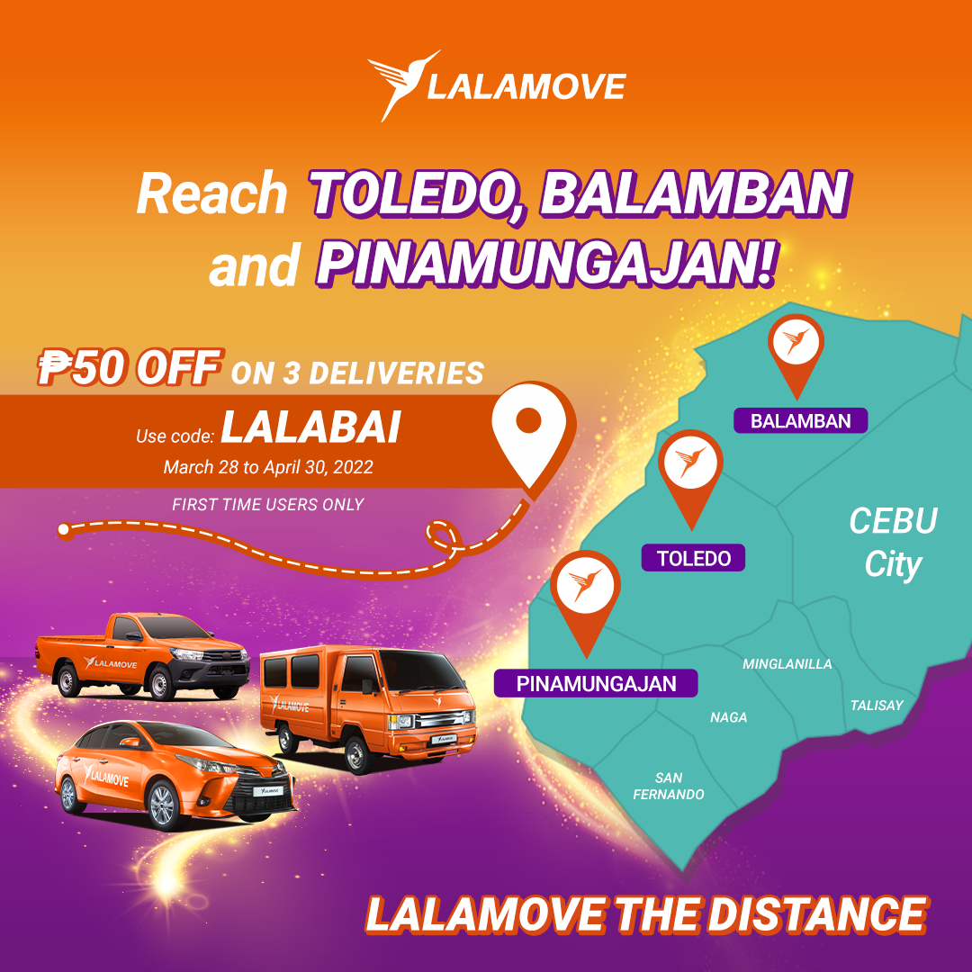Lalamove expands on-demand deliveries to Balamban, Pinamungajan, and ...